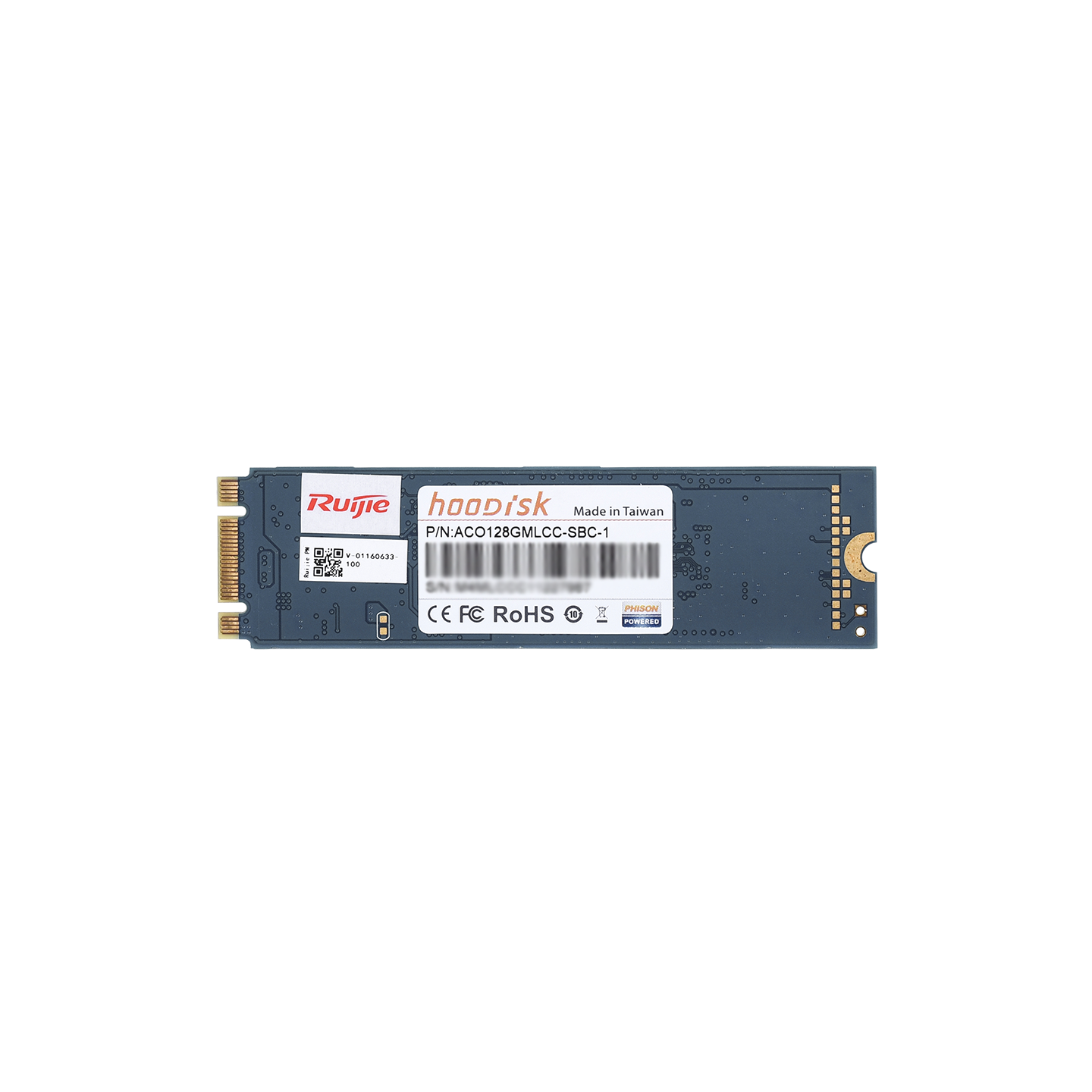 终端SSD固态硬盘,128GB,M.2 SATA ,HooDisk,ACO128GMLCC-SBC-1,V-01160633-100