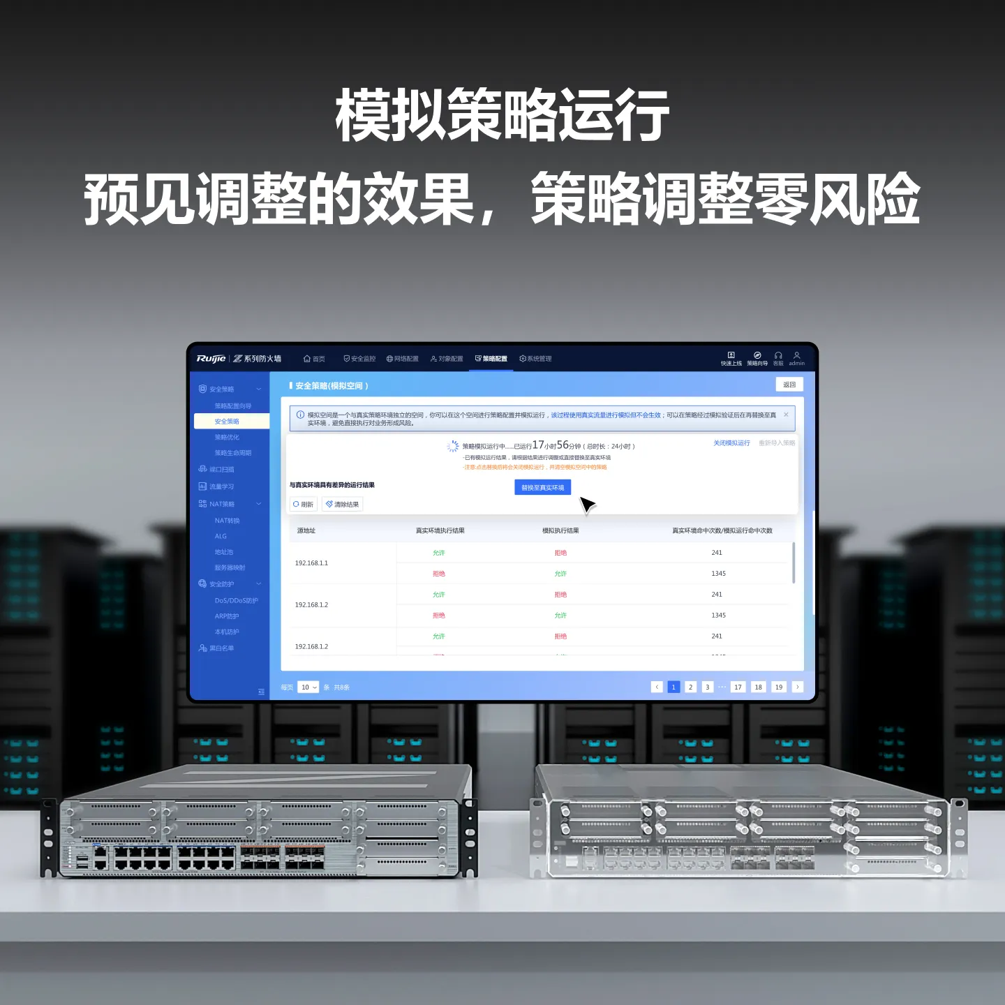 Z系列新一代硬件防火墙-12个10G光/16千兆电/10个插槽-RG-WALL 1600-Z8680-锐捷网络
